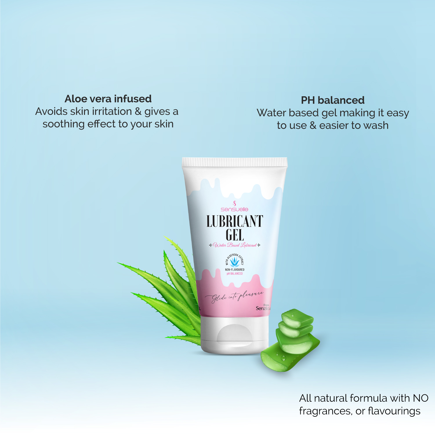 Sensuelle Water Based Personal Lubricant For Men & Women - Senziwash